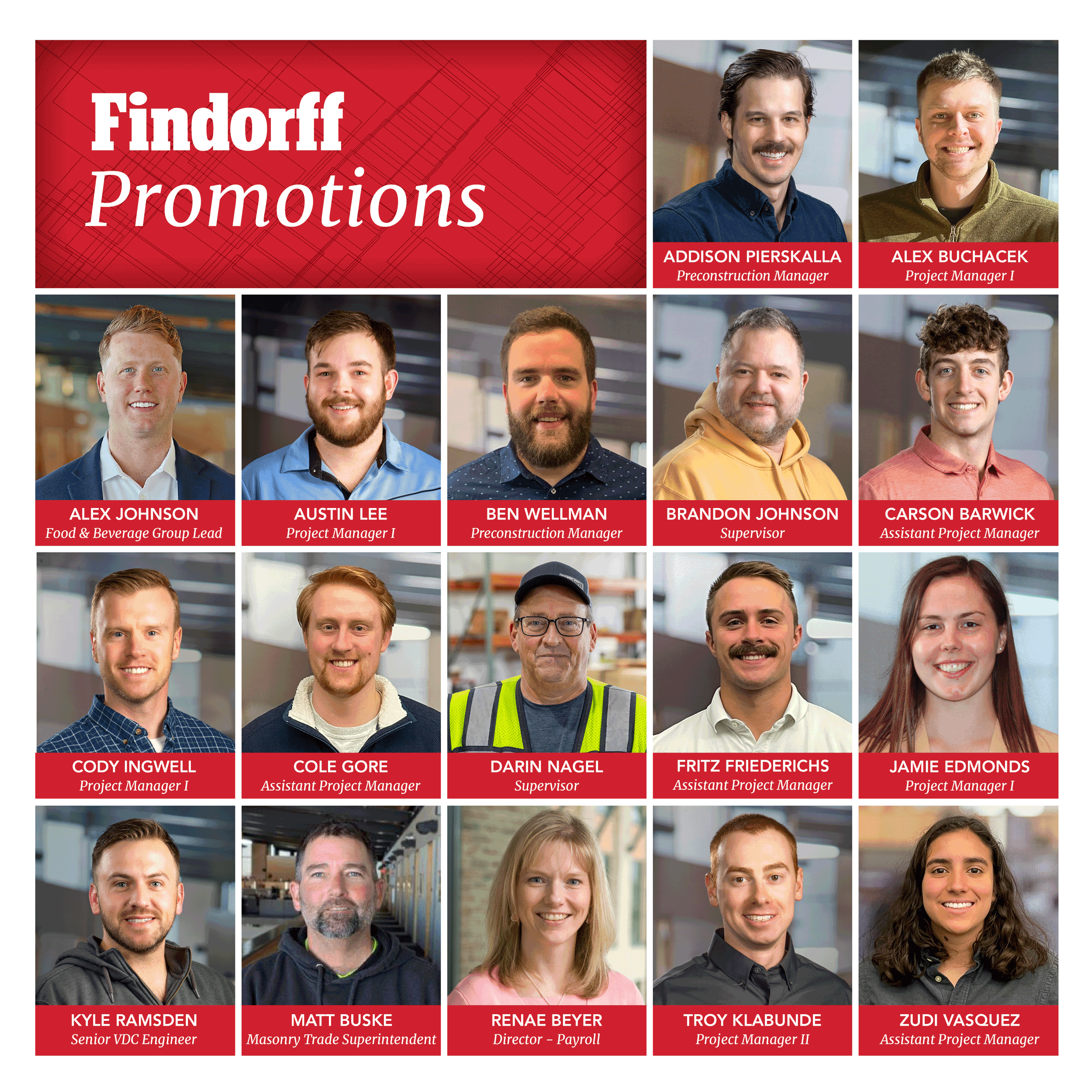 Q1 2026 Staff Promotions - J.H. Findorff & Son Inc.